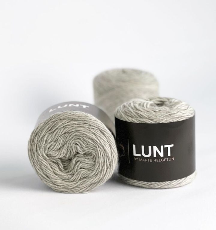 Lunt - 02 Lysegrå Merlert - Lofotstrikk